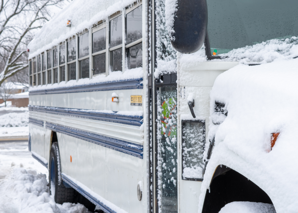 How to Learn How to Drive a School Bus in Winter | Suburban Bus